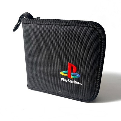 Official Sony PlayStation PS1 Disc Game CD Zipper Holder Carrying Case ...