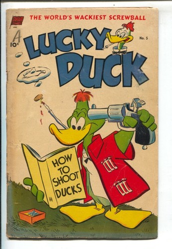 Lucky Duck #5 1953-Standard-1st issue-wacky humor by Irving Spector ...