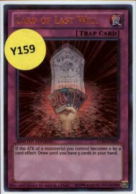 (Y159) CARD OF LAST WILL LC04-EN003 Holofoil Yugioh Card Auction | eBay