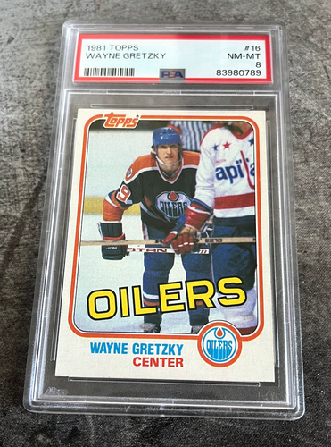 1981 TOPPS #16 WAYNE GRETZKY HOCKEY OILERS PSA 8 NM (789) | eBay