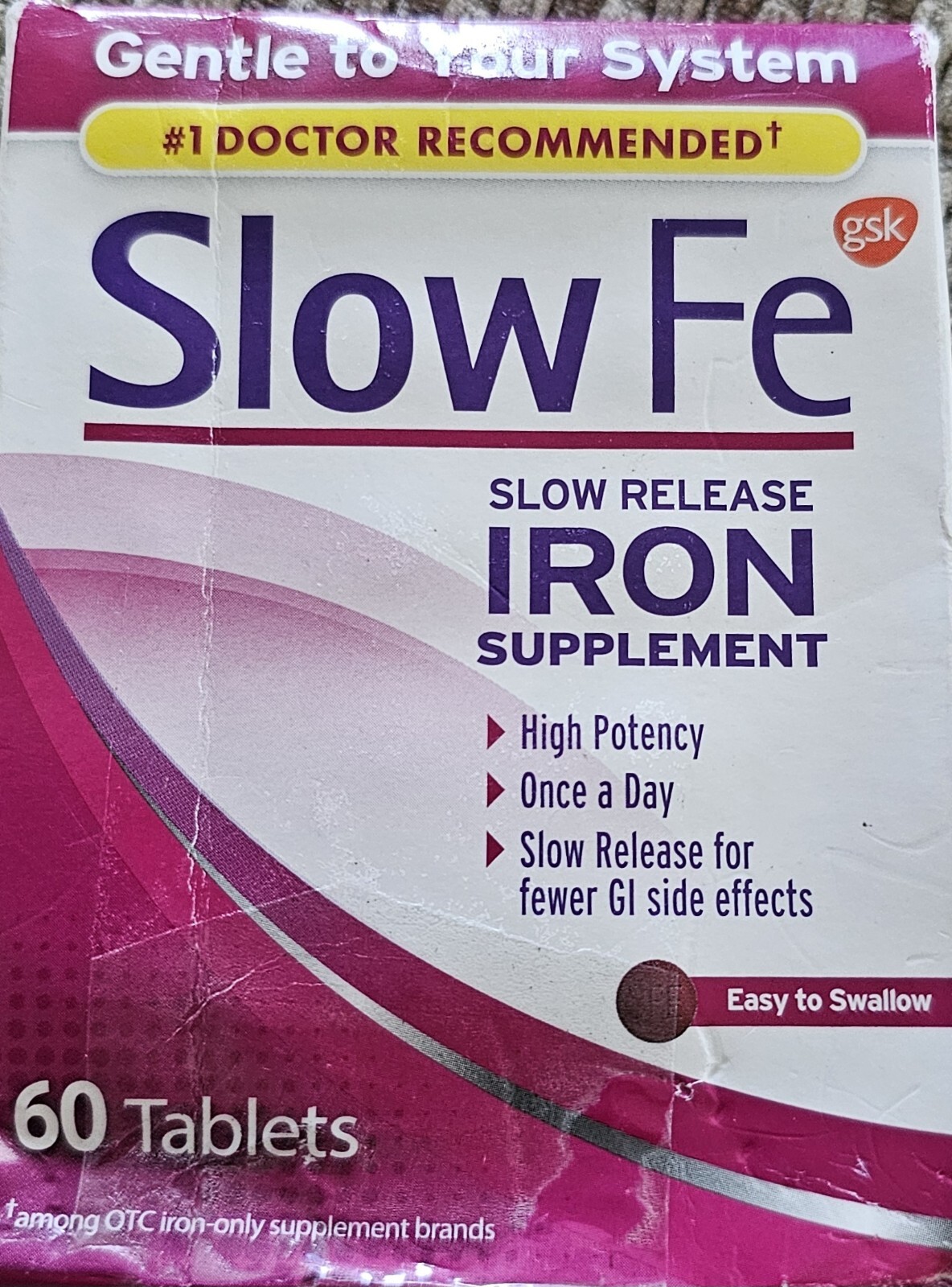 SLOW FE Slow Release IRON Supplement High Potency 60 Tablets 02/2025 | eBay