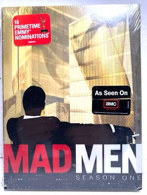 SEALED MAD MEN SEASON ONE 2008 4 DISC DVD SET AMC TV SERIES JON HAMM | eBay