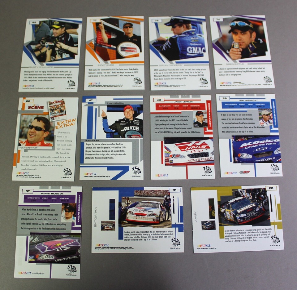 2005 Press Pass Eclipse NASCAR Auto Racing Trading Cards - Your Choice ...