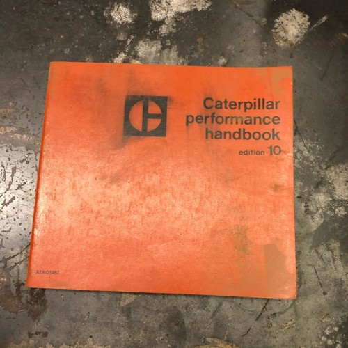CATERPILLAR CAT PERFORMANCE HANDBOOK EDITION 10 used NICE | eBay