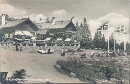NORWAY Oslo Frognersaeteren Hovedrestaurant RTPPC 1920s | eBay