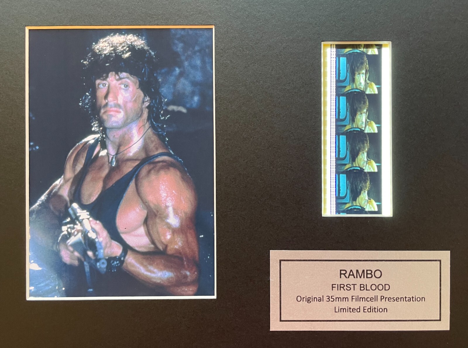 First Blood "RAMBO" SYLVESTER STALLONE Original 35mm Film Cell ...