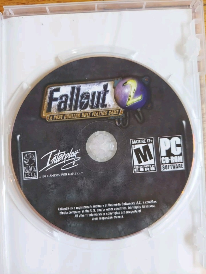 Fallout 2 A Post Nuclear Role Playing Game PC Game Disc, Works, Fast ...