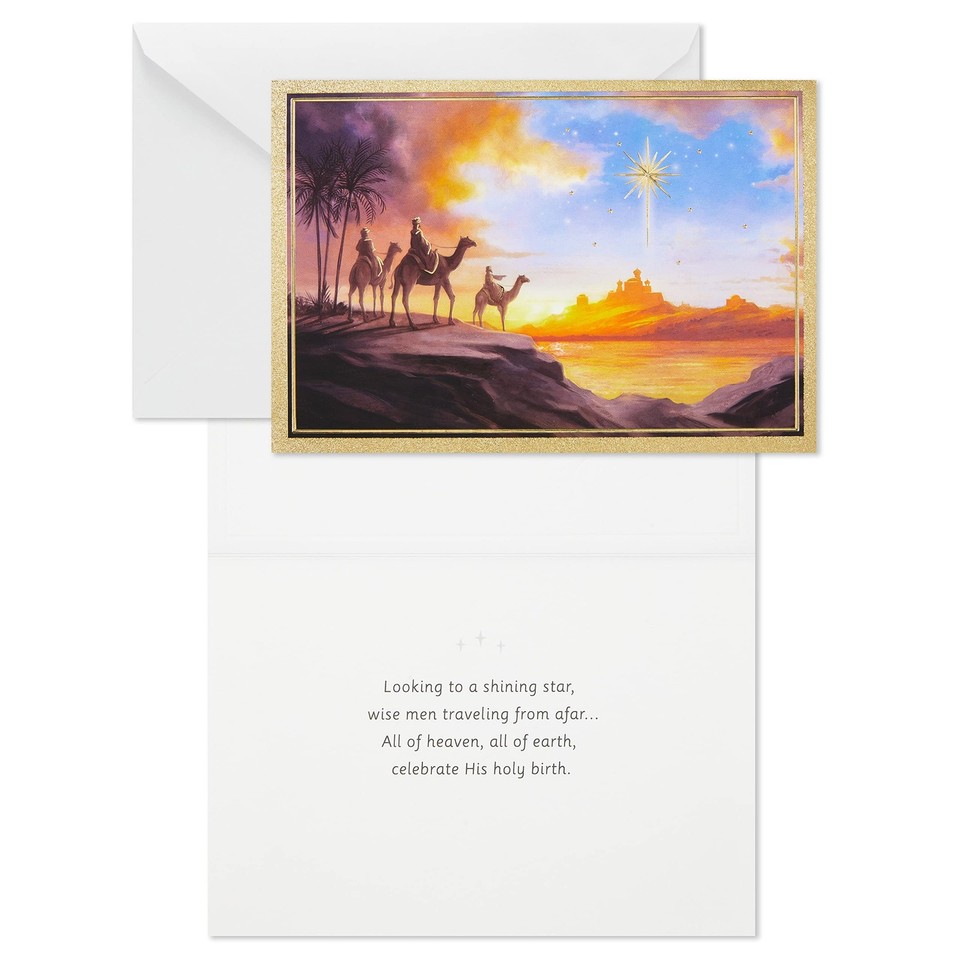 Hallmark Boxed Religious Christmas Cards, Three Wise Men 40 Cards with ...