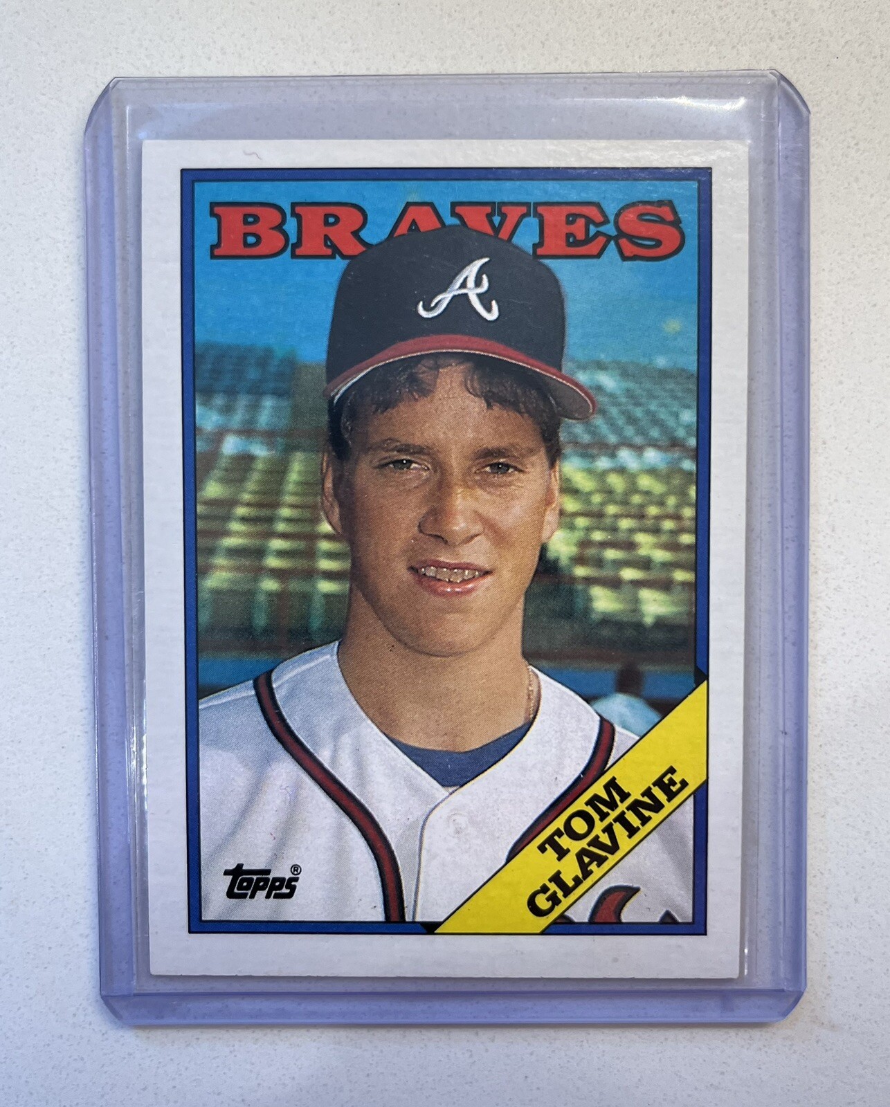 Tom Glavine Atlanta Braves 1988 Topps Baseball Rookie Card RC Card #779 ...