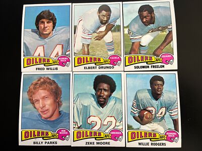 1975 Topps Houston Oilers Cards (6) Cards | eBay