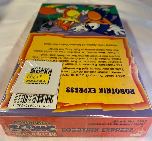 Sonic the Hedgehog - "Robotnik Express" (VHS, 1994) for sale online | eBay
