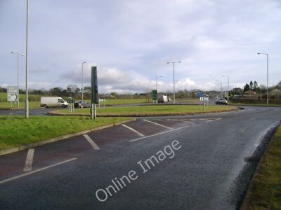 Photo 6x4 A727 roundabout Braehead/NS5955 Looking along the A727 ...