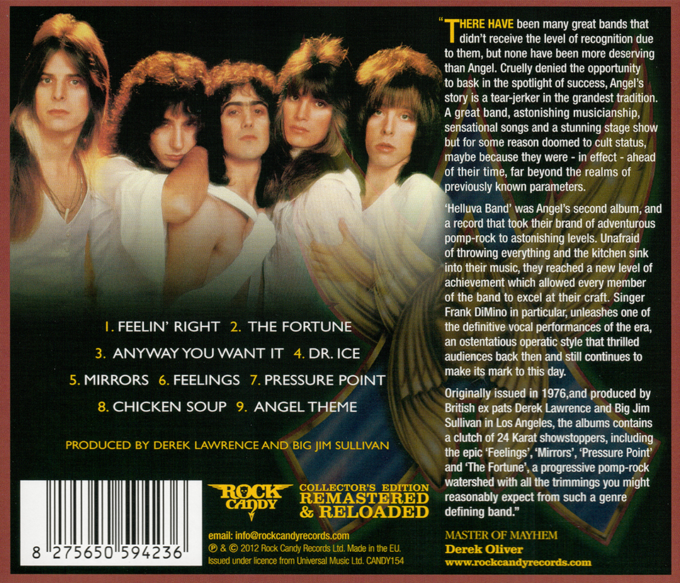 Angel ~ Helluva Band (1976) CD 2012 Rock Candy Records UK •• NEW •• | eBay