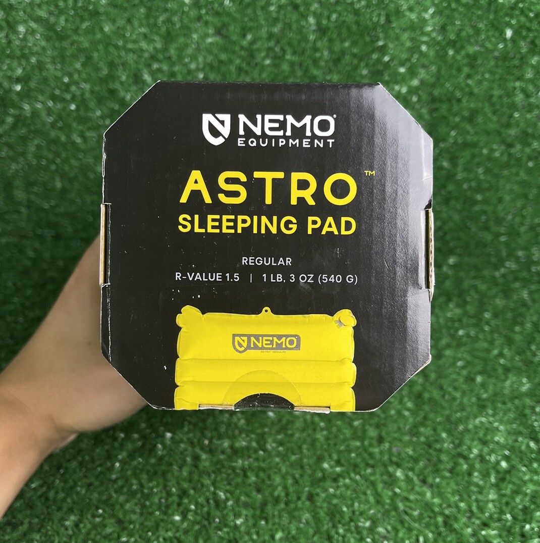$120 Nemo Astro Sleeping Pad Regular Green Backpacking 3.5" Thick ...