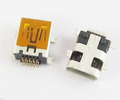 100pcs B Type Mini 10 Pin USB Female Jack SMT PCB Board Mount Socket ...