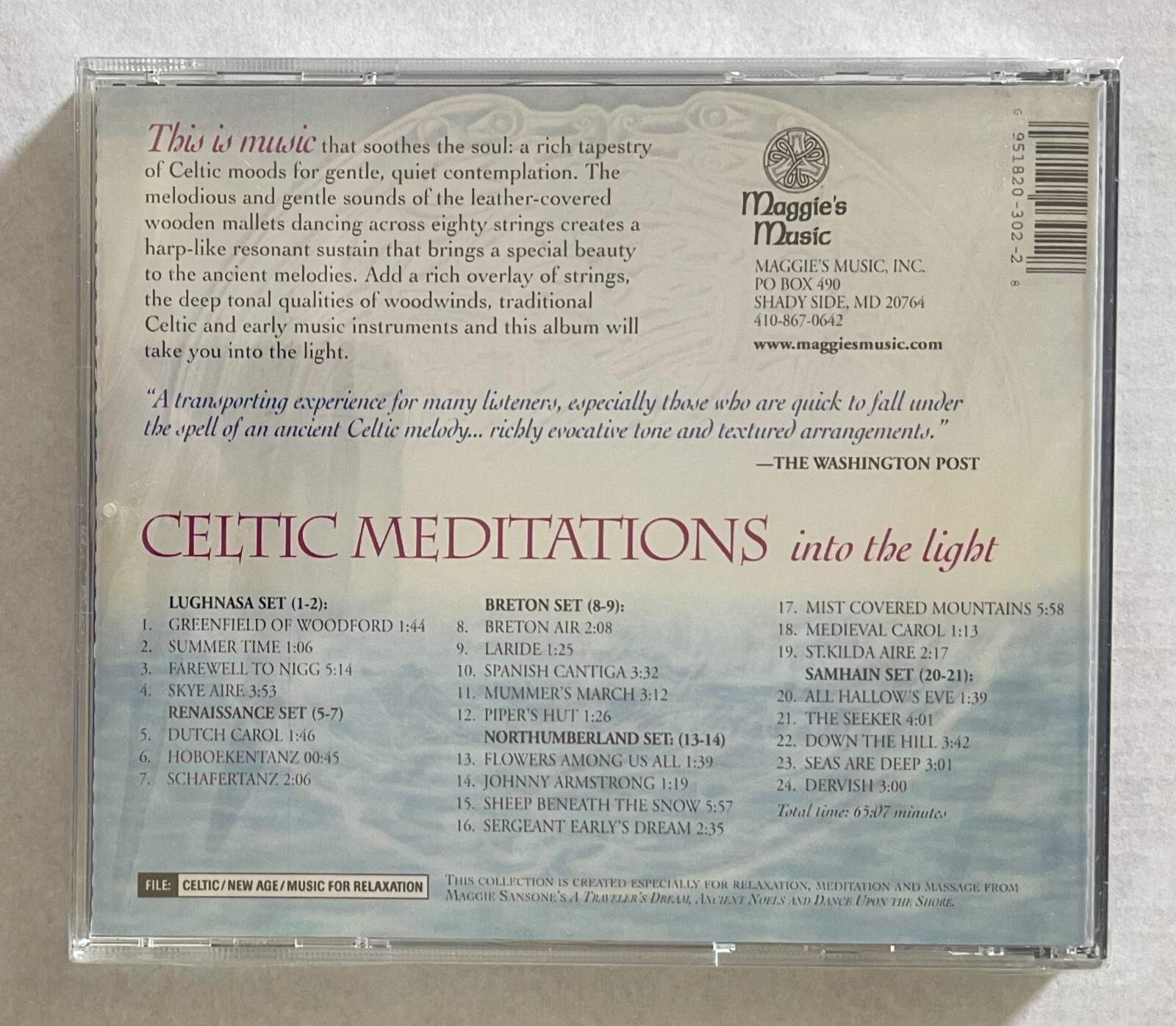 Celtic Meditations: Into the Light by Maggie Sansone (CD, 2001) for ...