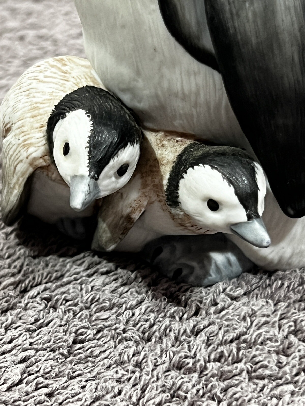 Vintage Enesco Emperor Penguins. 1 adult, 2 babies. 1986, Mexico ...