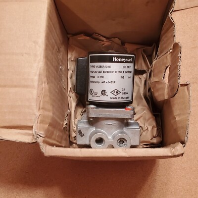 HONEYWELL V4295A1015 1/2" NPT NC Solenoid Gas Valve w/ 120VAC Control ...