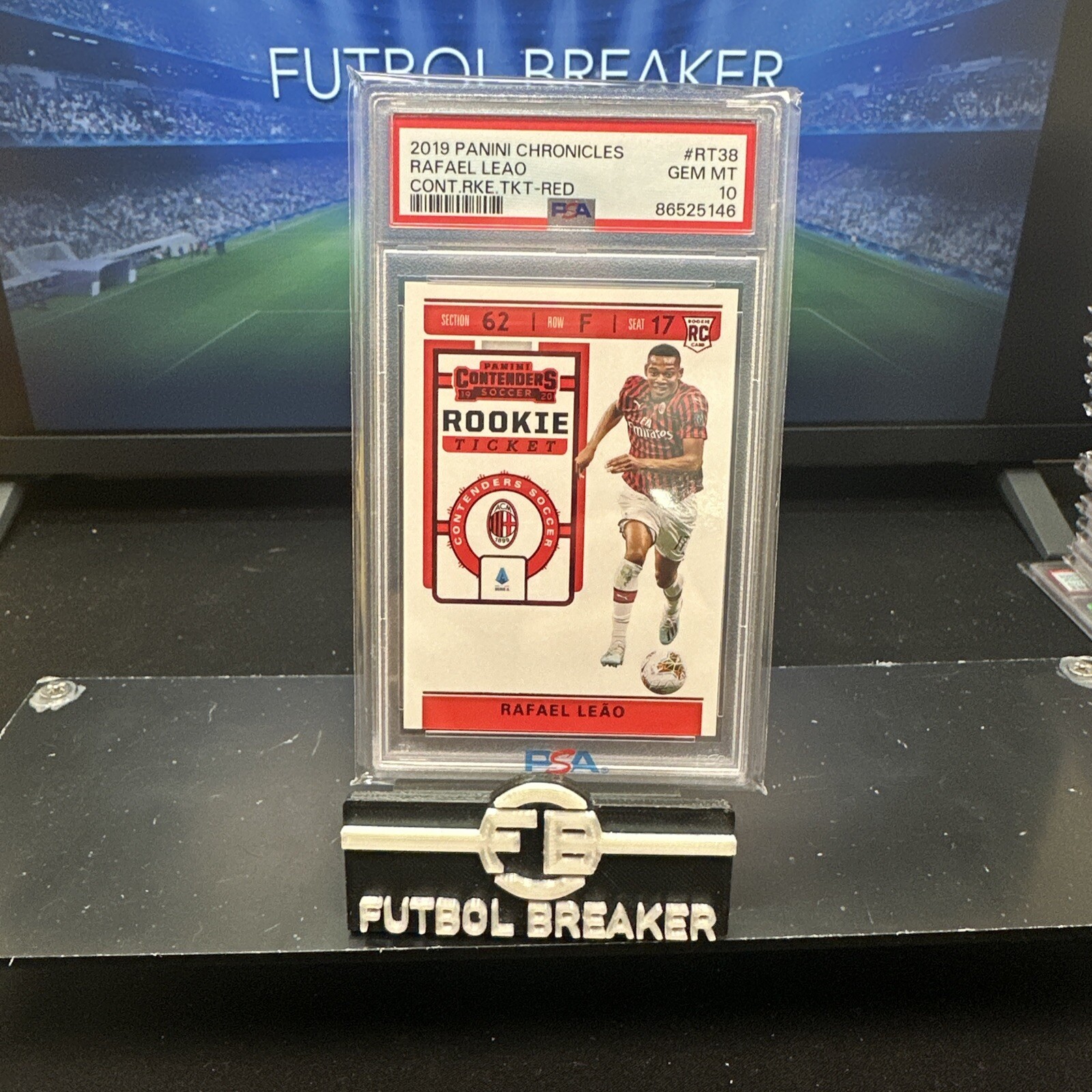 2019 PANINI CHRONICLES RAFAEL LEAO CONTENDERS ROOKIE TICKET RED PSA 10 ...