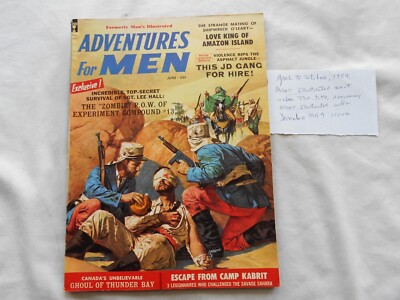 ADVENTURES FOR MEN Magazine-JUNE,1959 | eBay