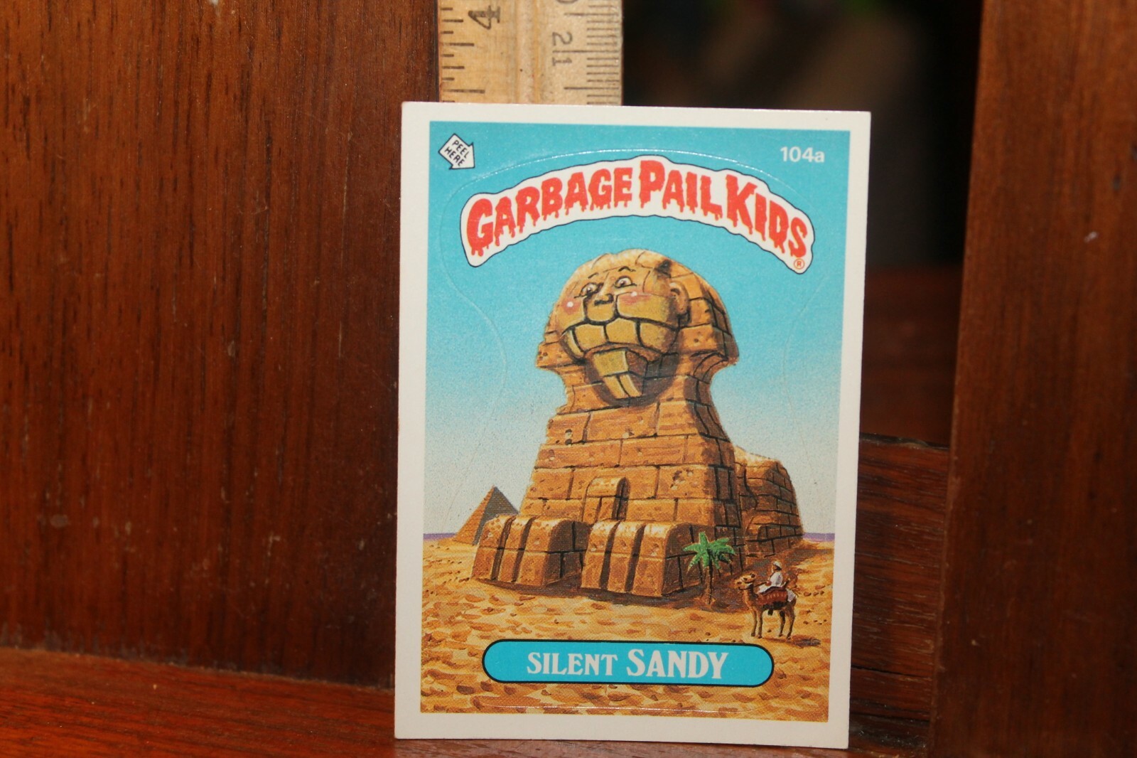 Vintage Garbage Pail Kids 1986 104a Silent Sandy No Copyright | eBay