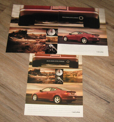 Acura Car AD 2001 RSX Type-S Red original FULL PAGED magazine pgs ...