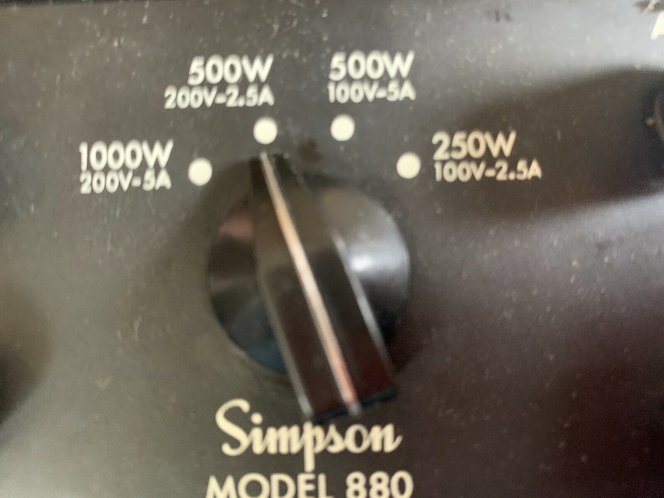 SIMPSON 880 AC/DC VOLTMETER 0-200 VOLTS | eBay