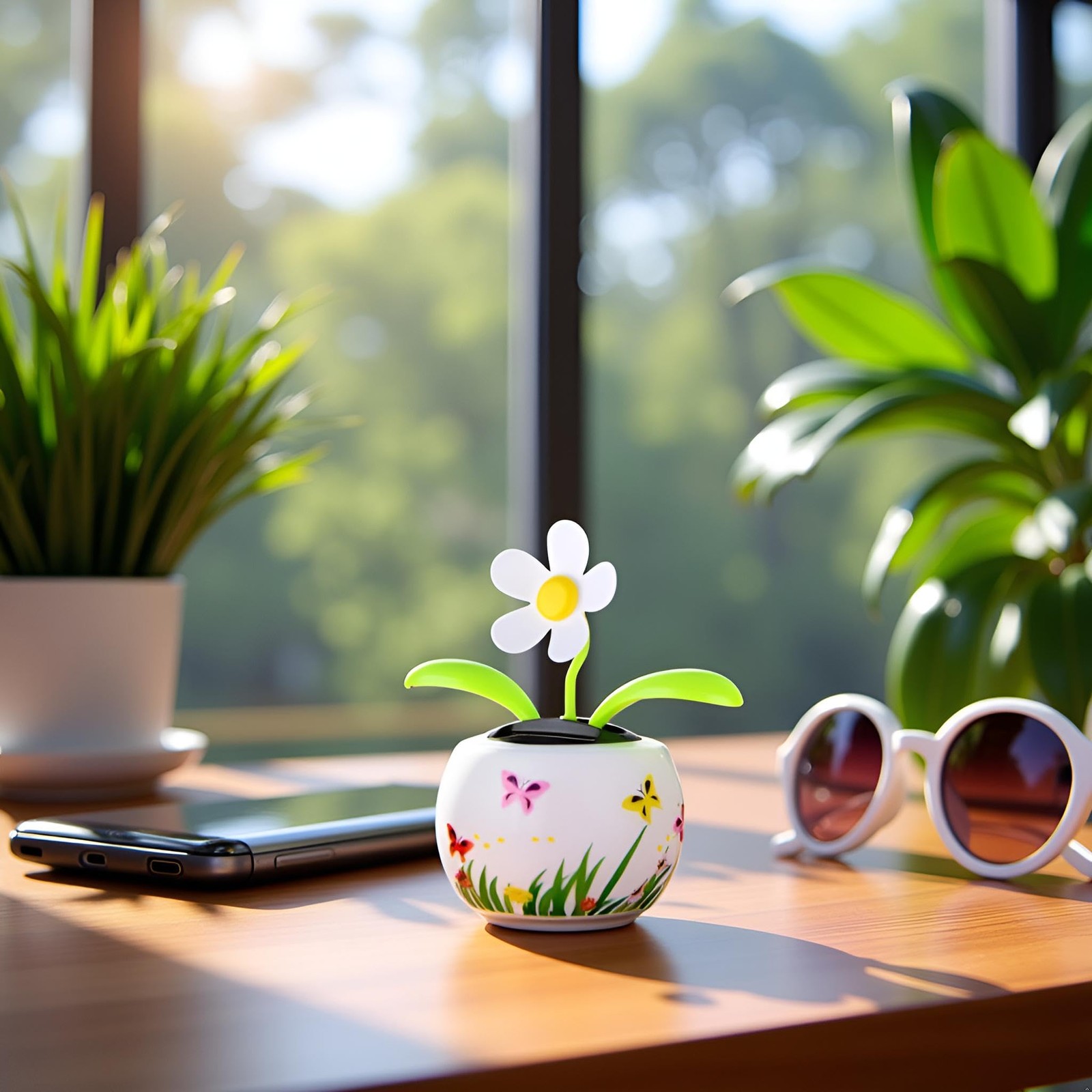 Solar Dancing Flower Toy Car Swinging Toy for Car Office Home Desk ...