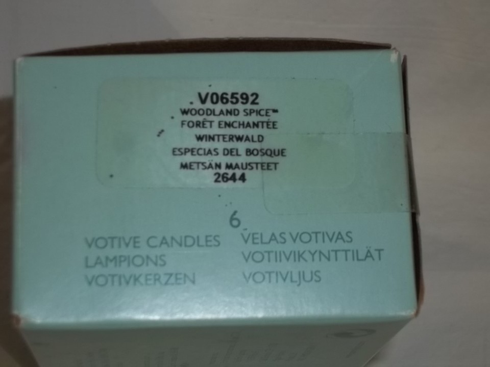 New Box 6 PartyLite Votive Candles Woodland Spice VO6592 | eBay