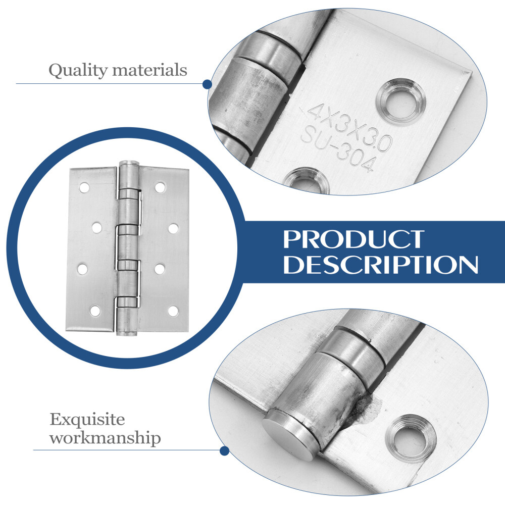 2Pcs Stainless Steel Door Hinges Practical Cabinet Hinge cabinet hinges ...