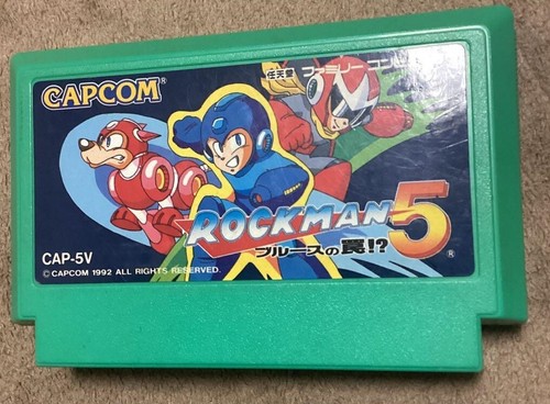 Rock man Mega Man 5 NES FC Nintendo Famicom Japanese Version MegaMan ...