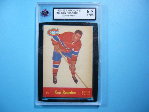 1955/56 PARKHURST NHL HOCKEY CARD #64 KEN REARDON OTG KSA 6.5 EX/NM+ ...