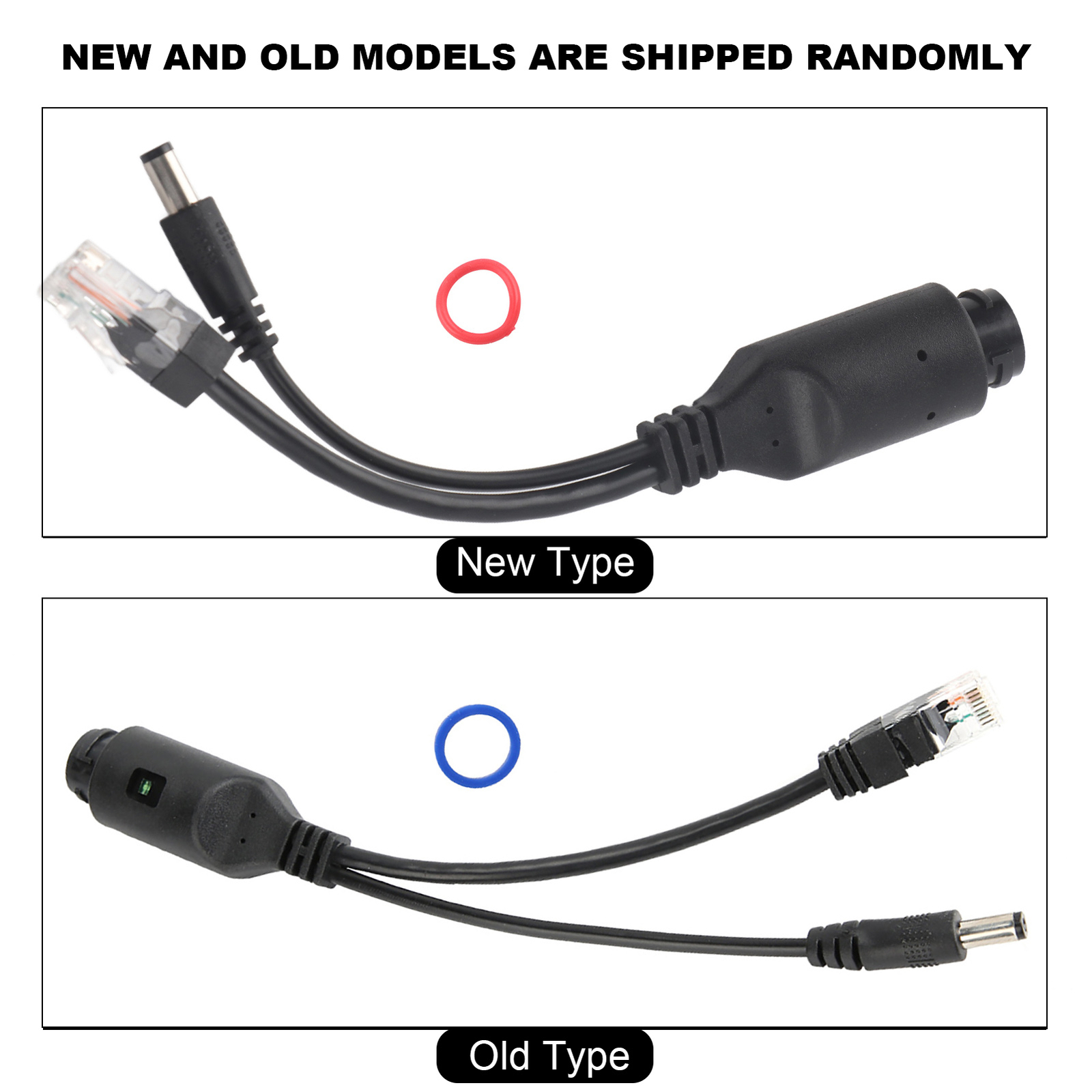 24V Waterproof IP Camera Power Over Ethernet Adapter POE Cable Splitter ...