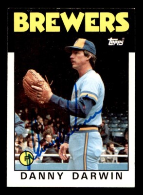 1986 Topps Baseball #519 Danny Darwin Signed Autograph (No COA) *d3 | eBay