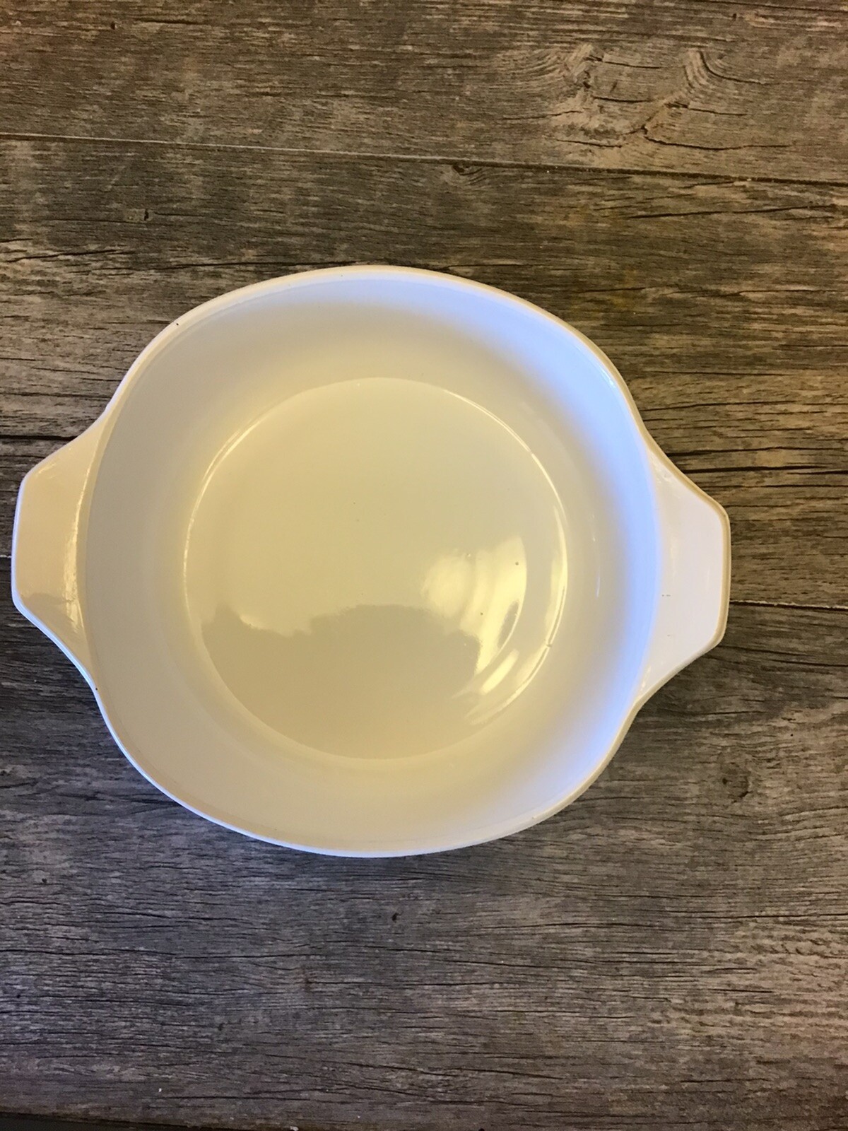 Vintage Anchor Hocking Cookware White With Black Wheat Pattern 7 ...