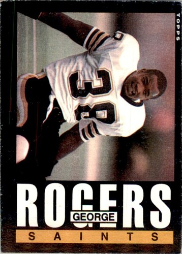 1985 TOPPS GEORGE ROGERS NEW ORLEANS SAINTS #107 | eBay