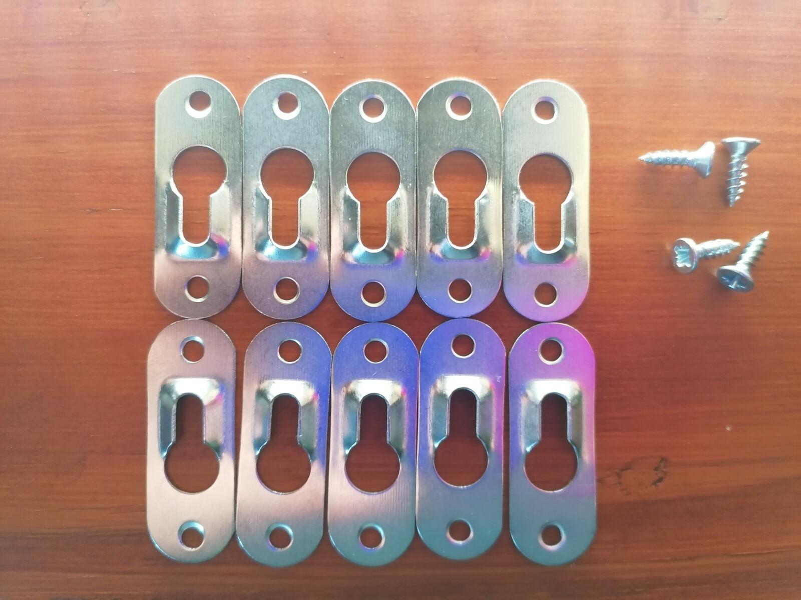 UK Seller Metal Keyhole Frame Cabinet Picture Painting Hanger Shelfs ...