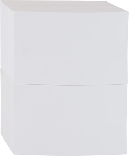 Blank 1000 Index Cards, 500 Count (Pack of 2), White, 4'' X 6 ...