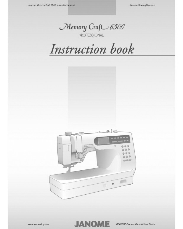 Janome Memory Craft 6500 For Serious Machine Quilters