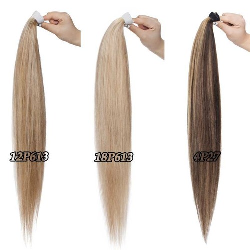 US Long Thick Wrap Around Clip in Ponytail 100% Remy Human Hair ...