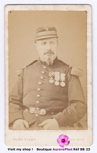 MILITAIRE, LE COLONEL DENFERT-ROCHEREAU, OFFICIER MÉDAILLÉ, CDV NUMA ...