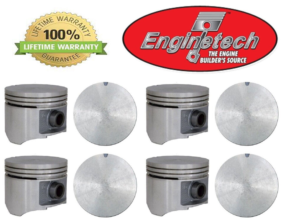 Chrysler Dodge Mopar 440 V8 Enginetech Pistons (8) 1972 - 1980 030 040 ...