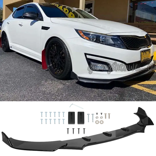 For Kia Optima EX LX 2016-2020 Glossy Black Front Bumper Lip Spoiler ...