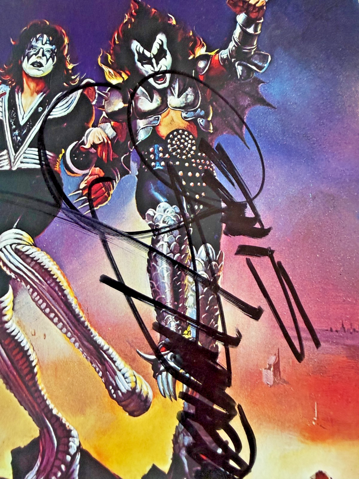 KISS - Signed - Destroyer Cover - GENE SIMMONS | eBay