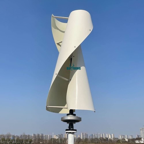 Helix 2000W Vertical Axis Wind Turbine 48V 96V 220V Maglev Wind Power ...