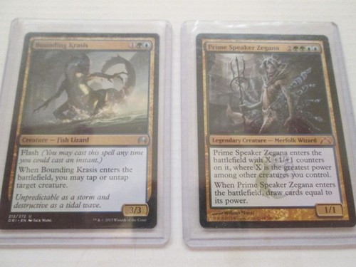 Magic the Gathering Card Combo "Bounding Krasis" and "Prime Speaker ...