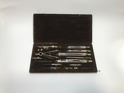 Vintage Soviet Drawing Tools Set Drawing Brass Box USSR 60s Rare Tool ...
