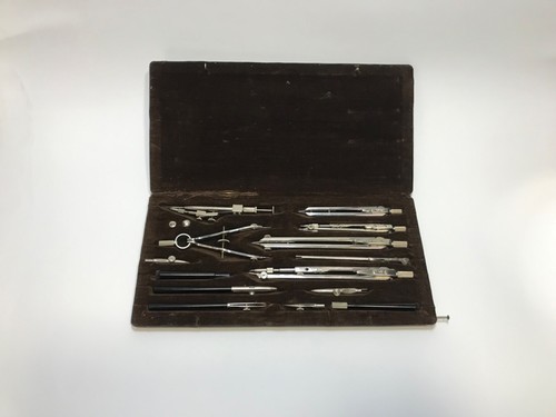 Vintage Soviet Drawing Tools Set Drawing Brass Box USSR 60s Rare Tool ...