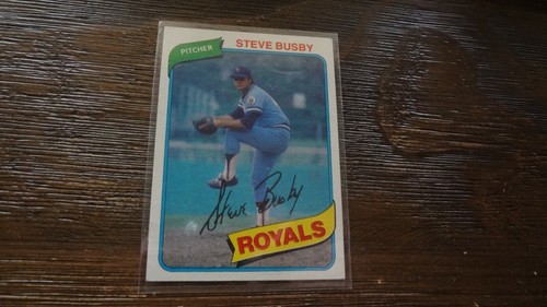 1980 TOPPS # 474 STEVE BUSBY BASEBALL CARD | eBay