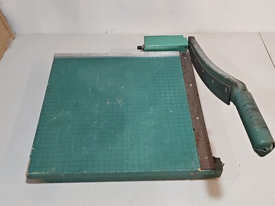 VINTAGE PREMIER BRAND 16" GREEN GUILLOTINE STYLE PAPER ~ PHOTO CUTTER ...